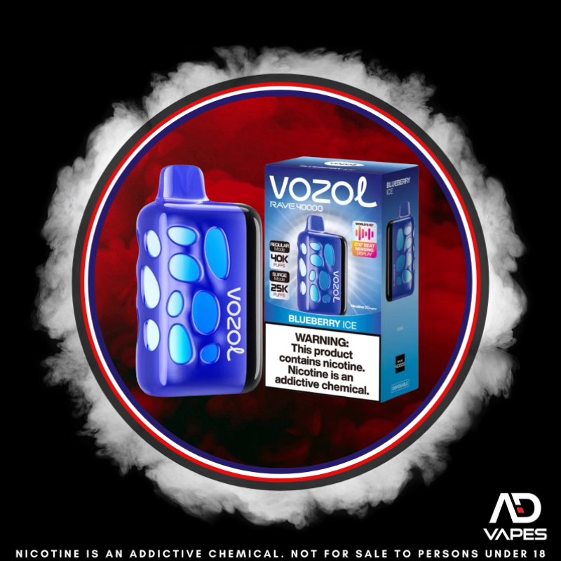 Vozol Rave 40K 50mg Blueberry Ice | ADVapes.co.za